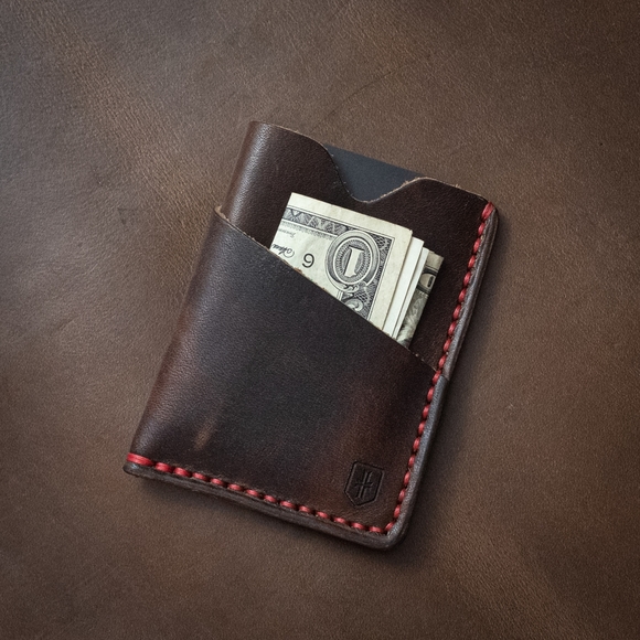 Bags | Popov Full Grain Leather Card Holder | Poshmark